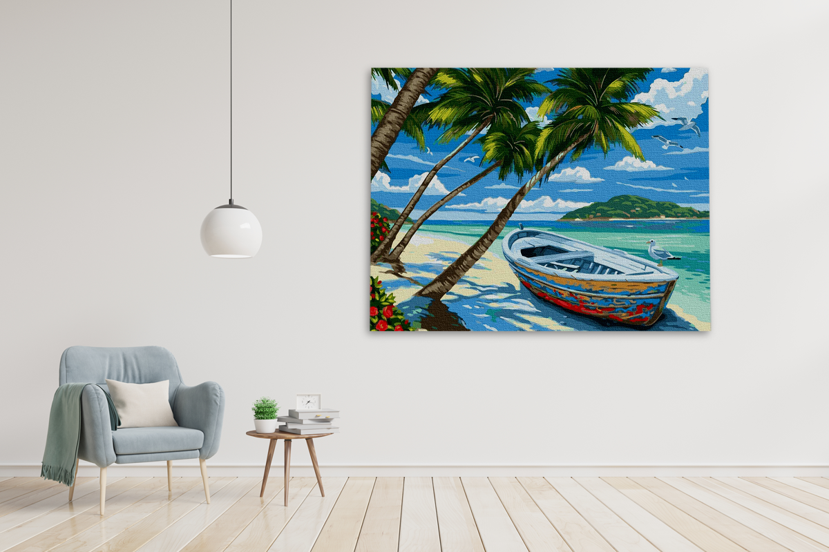 "Isola tropicale" Il set per dipingere con i numeri | Grazie Hobby ...